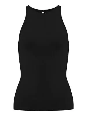 Carolina Herrera Signature Silk-cotton Tank Top - Black