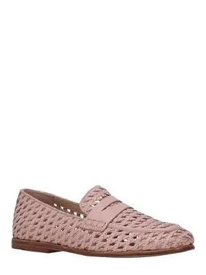 Frye Faith Woven Penny Loafer - Rosa Pink