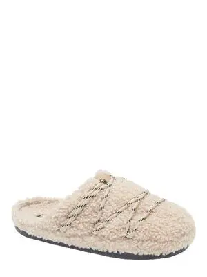MOON BOOT® Teddy Water Repellent Scuff Slipper - Sand