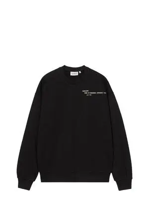 Carhartt Work In Progress Punched Sweatshirt - Black