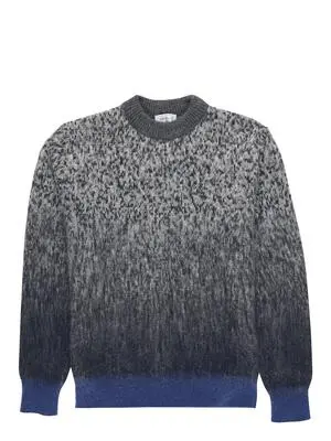 Off-White Mohair Degrade Knit Crewneck - Grey