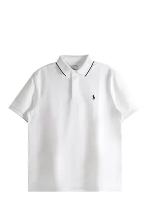 Polo Ralph Lauren Short-sleeve Oxford Polo With Knit Collar - White