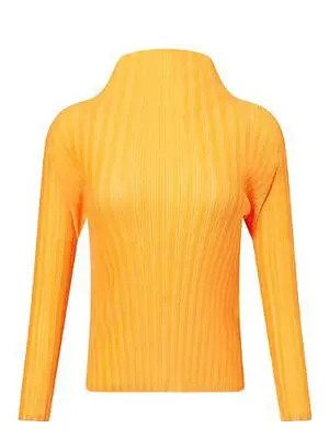 Issey Miyake Monthly Colors Long-sleeve Knitted Top - Yellow
