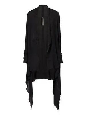 Rick Owens Draped Open-front Wool Cardigan - Black