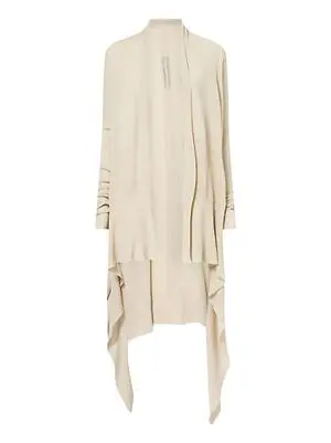Rick Owens Draped Open-front Wool Cardigan - Sand