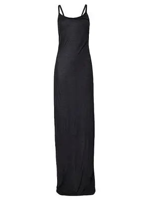 Rick Owens Sleeveless Jersey Maxi Dress - Black