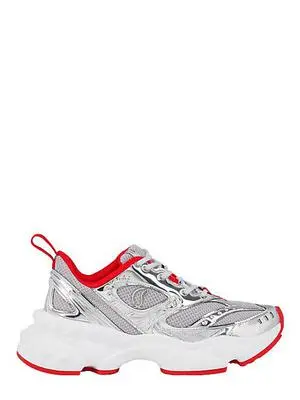 CHRISTIAN LOUBOUTIN So Flo Mesh Trainers - Silver