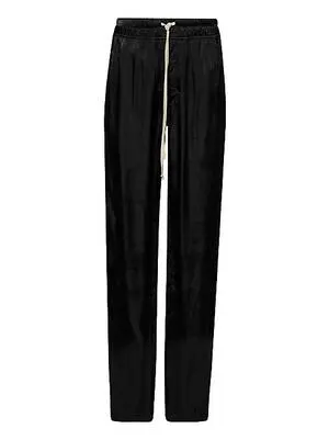 Rick Owens Dietrich Drawstring Woven Trousers - Black