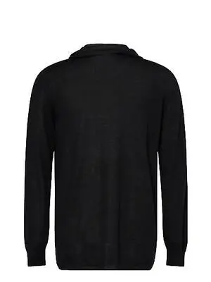 Rick Owens Oversized Cashmere Hoody - Black
