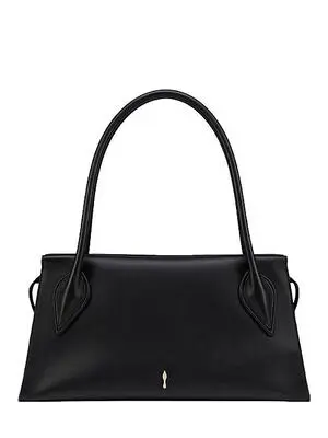CHRISTIAN LOUBOUTIN Venus Medium Leather Shoulder Bag - Black