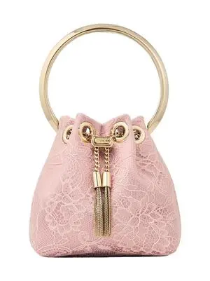 JIMMY CHOO Bon Bon Micro Bucket Bag - Rose/light Gold