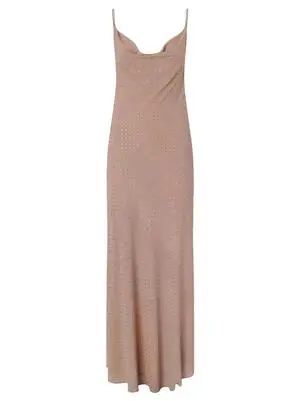 Pinko Embellished Cowl-neck Dress - Pink