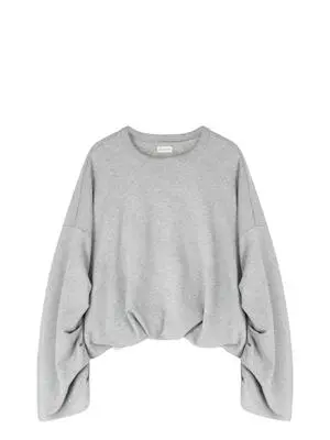Dries Van Noten Draped Sweatshirt - Grey