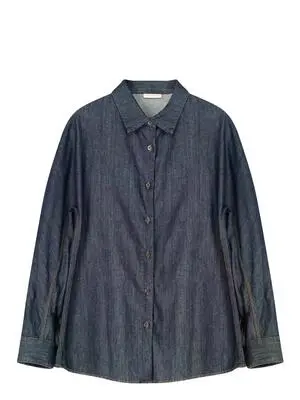 Dries Van Noten Denim Cocoon Shirt - Blue