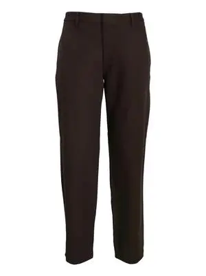 Emporio Armani Logo-plaque Trousers - Brown