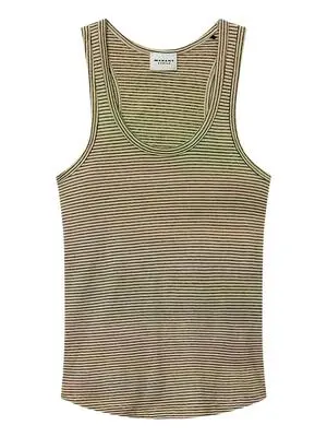 MARANT ETOILE Thea Striped T-Shirt Neutrals