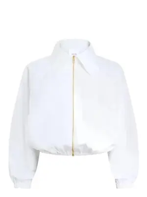 Patou Zipped Bomber Jacket - White