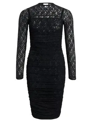 Patou Lace Midi Dress - Black