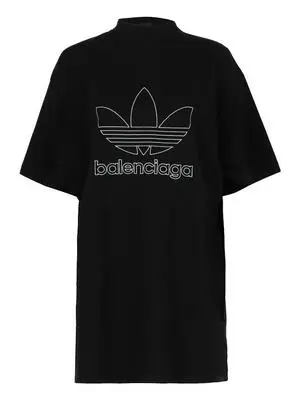 Balenciaga Adidas X Oversized T-shirt - Black White