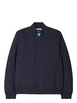 Paul Smith Cotton-blend Bomber Jacket - Blue