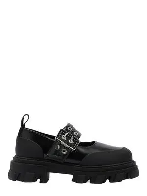 GANNI Cleated Ballets - Black