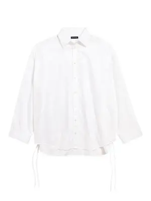 Balenciaga Cotton Lace-up Shirt - White