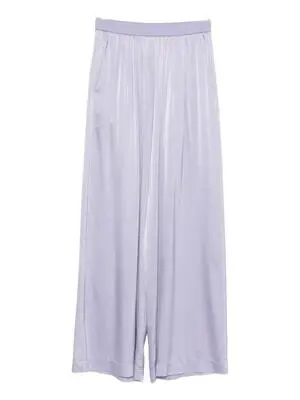 FORTE_FORTE Silk Satin Trousers - Purple