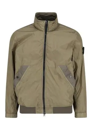 Stone Island 4100111 Crinkle Reps Jacket - Green