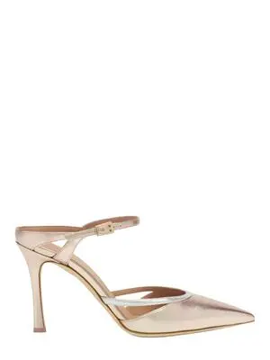 MALONE SOULIERS Yola Metallic Mules - Gold