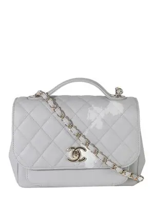 Chanel 20p Quilted Caviar Business Affinity Flap Bag - Gray
