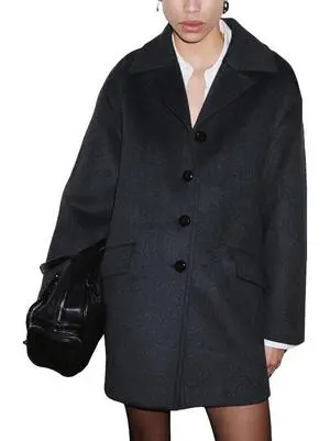 Mango Wool-blend Coat - Grey