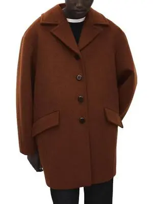 Mango Wool-blend Coat - Medium Brown