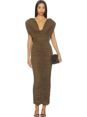 Ronny Kobo Parish Dress - Burnt Olive