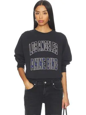ANINE BING Harry Shrunken La Sweatshirt - Vintage Black