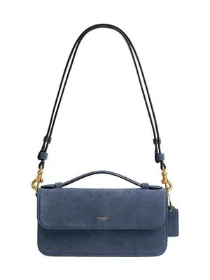 COACH® Elora Top Handle Crossbody Bag - Brass/light Denim
