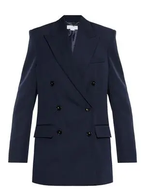Stella McCartney Double-breasted Wool Blazer - Navy Blue