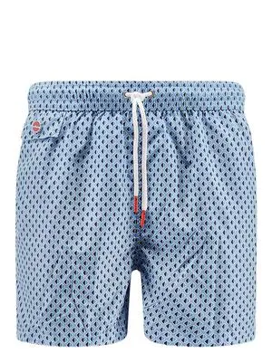 Kiton Nylon Swim Trunks - Blue