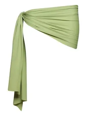 Christopher Esber Lycra Pareo Wrap Skirt - Green