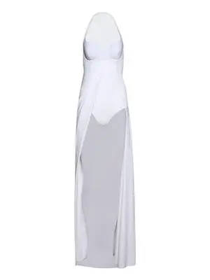 Balenciaga Swimsuit Maxi Dress - White