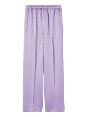 Gucci Mix Jacquard Gg Pant - Lilac