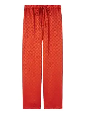 Gucci Satin Gg Pant - Orange