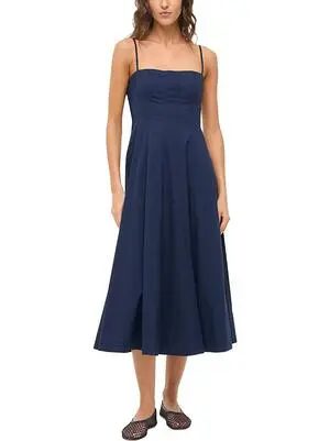 Staud Wylie Midi Dress - Navy