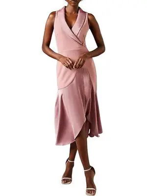 Coast Tux Sleeveless Midi Dress - Mauve