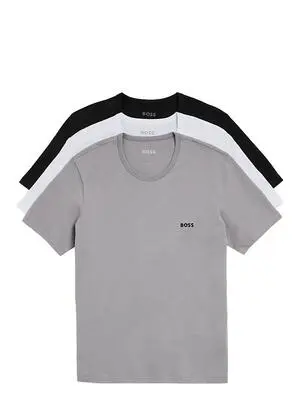 BOSS Logo Tees, Pack Of 3 - Multi Grey