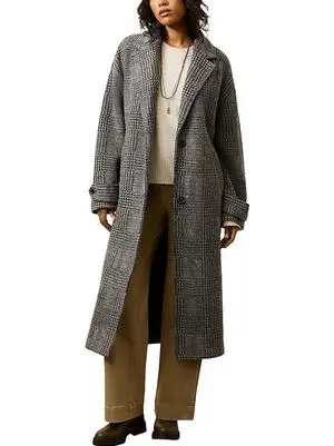 Faherty Brand Wool-blend Glen Plaid Coat - Moontide Glen Plaid