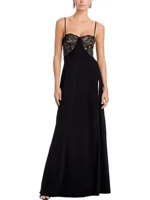 Black Halo Coressa Corset Gown - Black