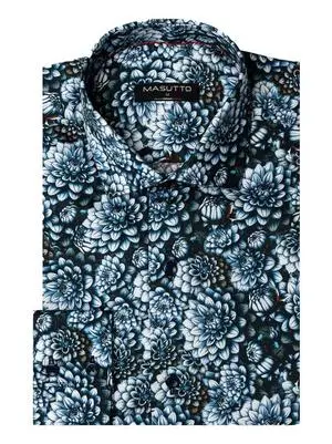 MASUTTO Lucio Print Button-up Long Sleeve Shirt - Multicolor
