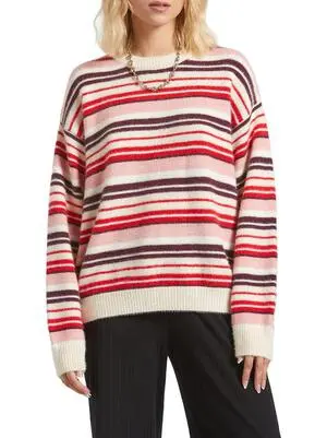 BRIXTON Striped Crewneck Sweater