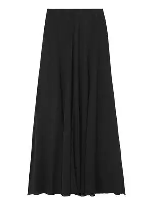 THE PARK Olivia Embroidered Maxi Skirt - Black