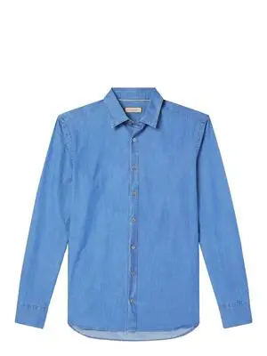 Canali Cotton-chambray Shirt - Blue